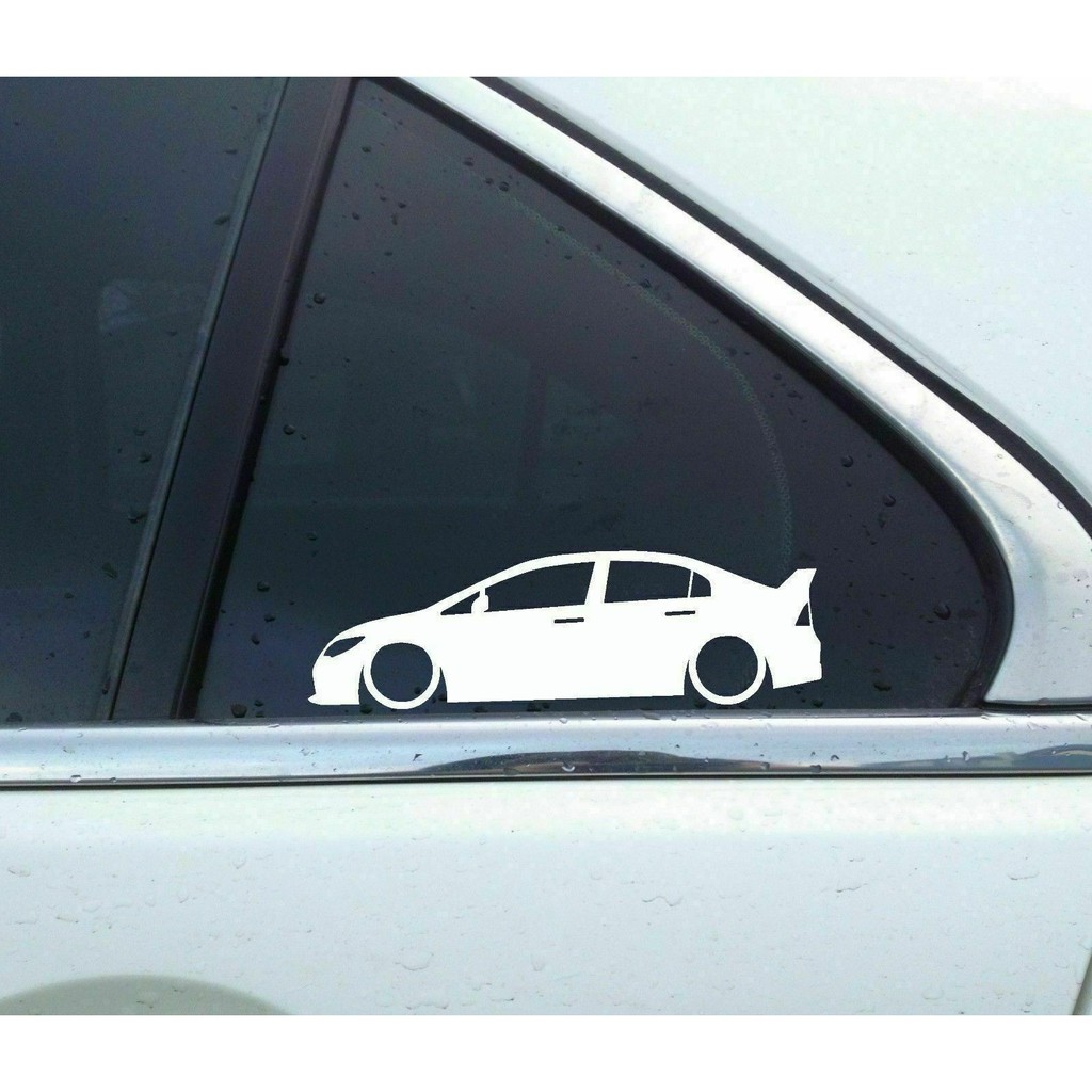 Lowered Honda Civic FD Civic 8th Gen JDM Window Sticker 2pcs | Shopee ...