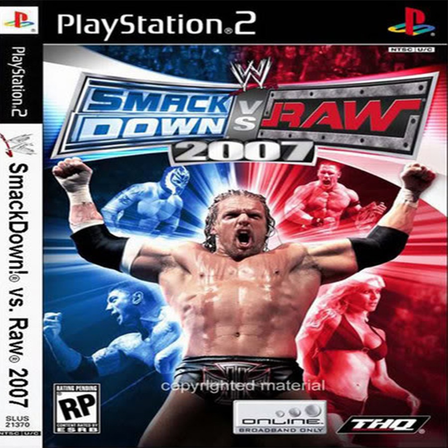 PS2 Game Disc (Quality) (Quick Delivery) WWE SmackDown vs Raw 2007 [USA ...
