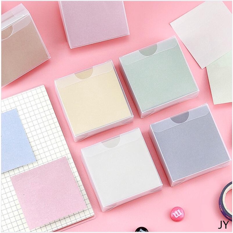 Morandi color note pad base paper message note sticky note post it ...