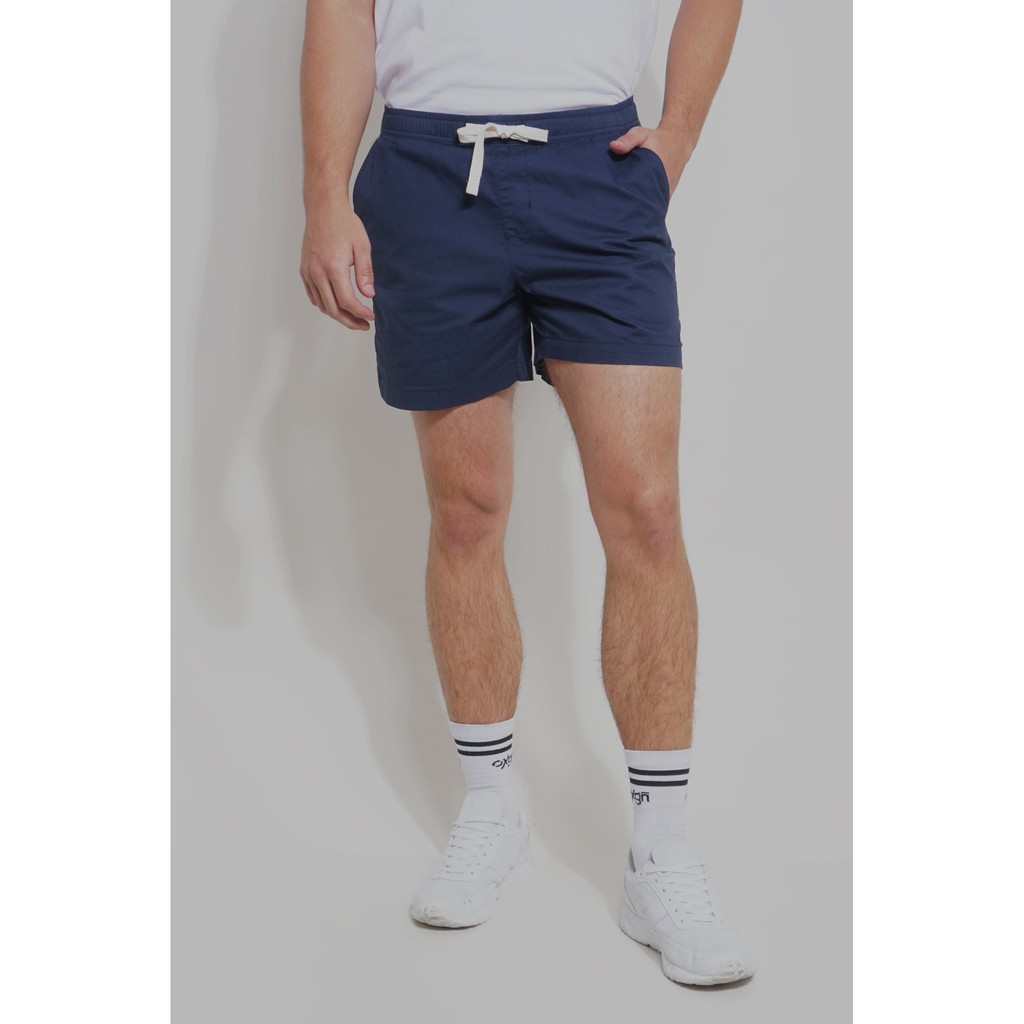 OXGN Woven Urban Shorts With Embroidery For Men (Blue) | Shopee Philippines