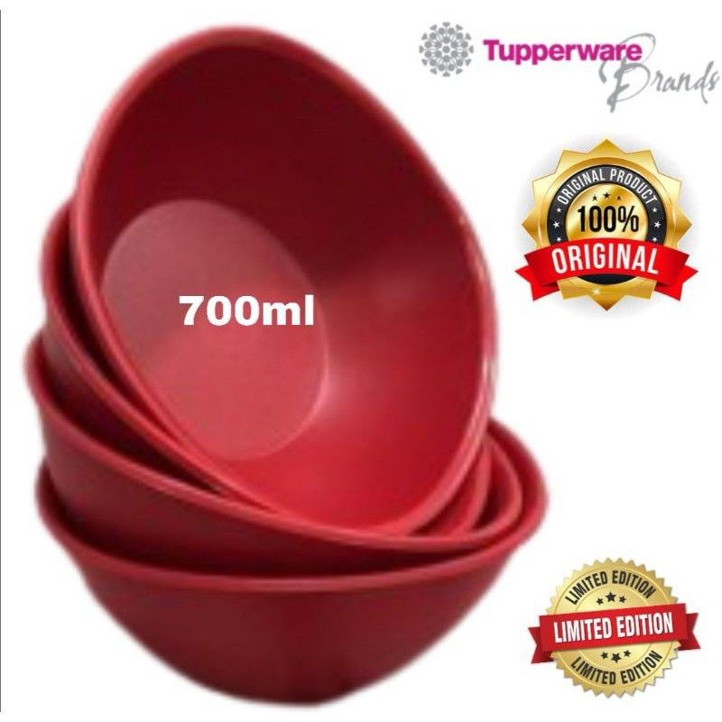 Tupperware blossom microwave Royal Red bowl 700ml 1pc | Shopee Philippines