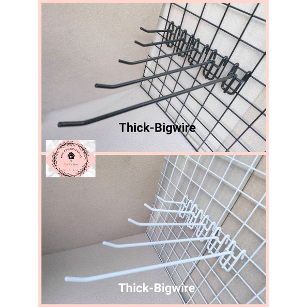 (Per Bundle) Thick Screen Hooks Big Wiremesh Hanging Open Hooks ...