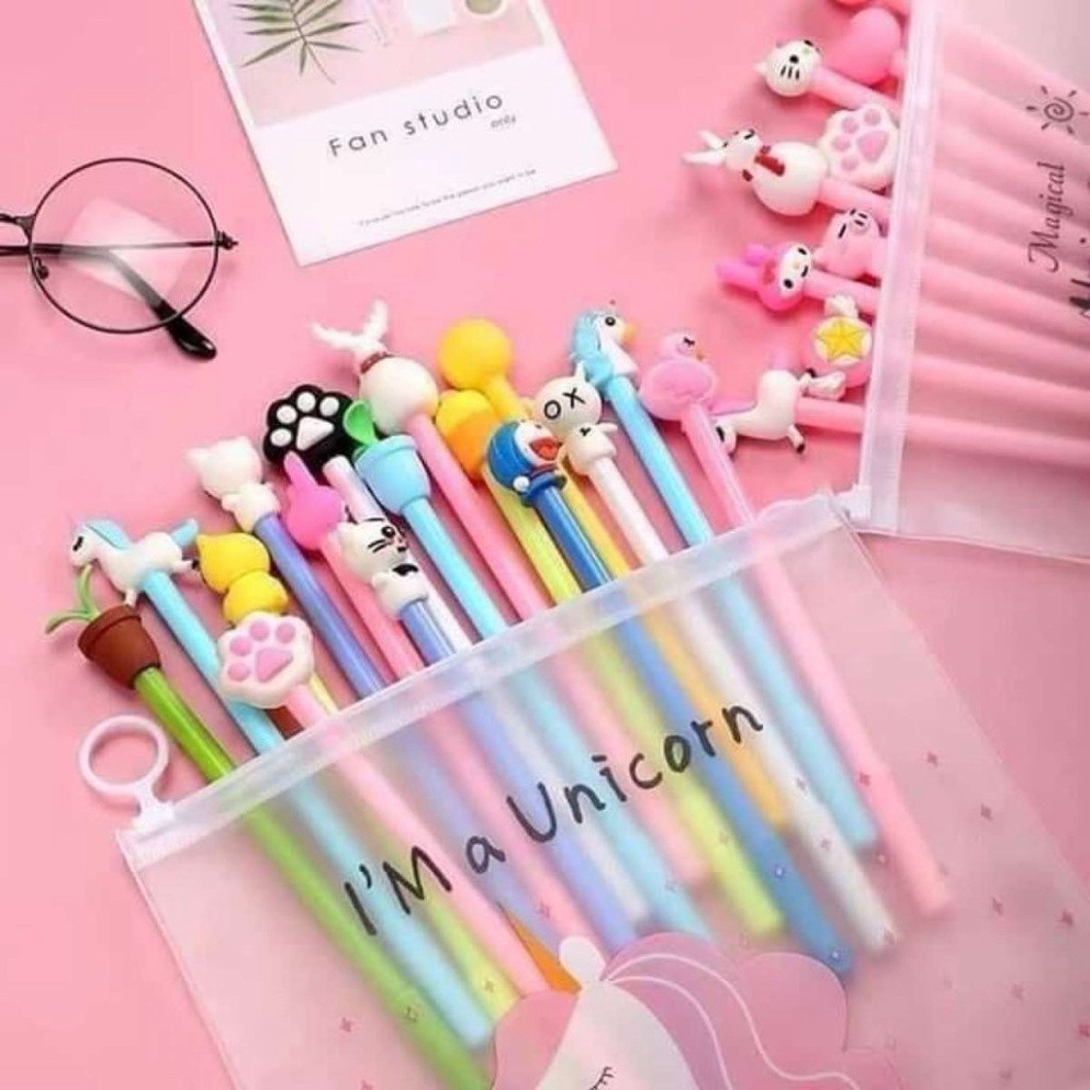 Combo Pen Set 20 Super Cute Cartoon Details For Children To Go To ...
