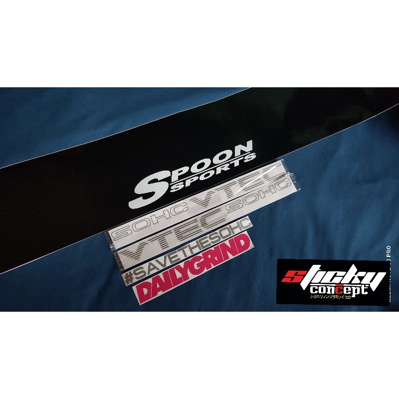 Spoon Banner plus sohc vtec decals | Shopee Philippines