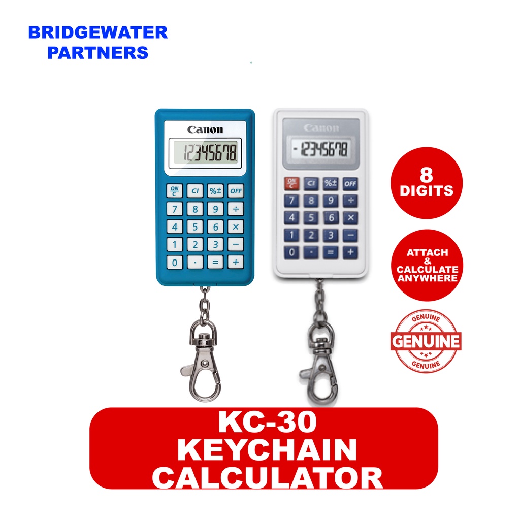 Canon KC-30 Keychain Calculator [Blue And White] | Shopee Philippines