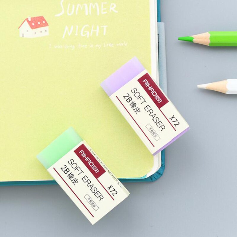 1PC Color Eraser 2B Rubber Test Dedicated To Clean Children'S ...