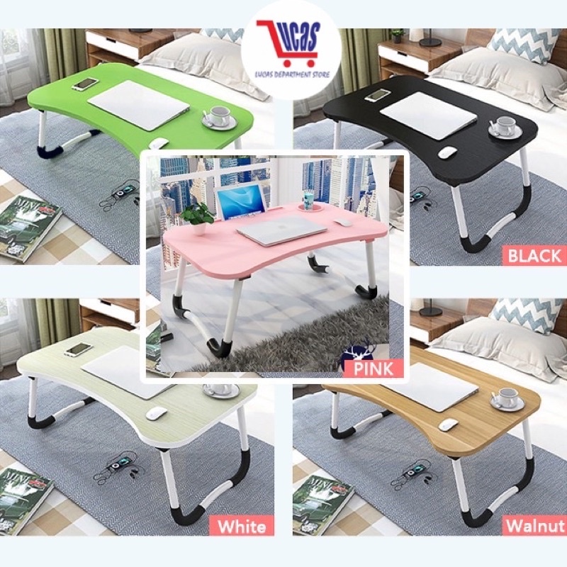 HEAVY DUTY Mobile Laptop Compute Desk Adjustable Folding Table ...