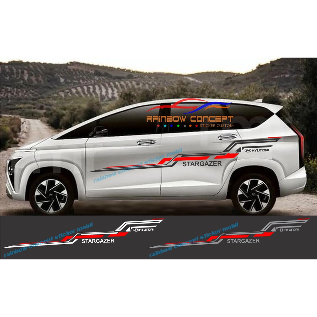 Hyundai Stargazer Car sticker Cutting sticker hyundai Side Body Right ...