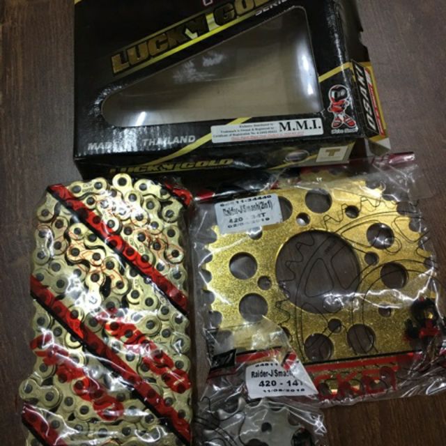 Osaki chain set gold raider-J/smash 2in1 | Shopee Philippines