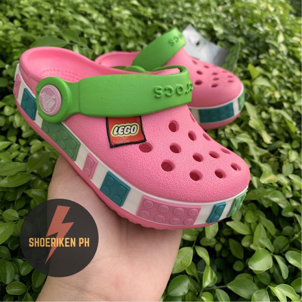 Crocs Lego Clogs Sandals for kids | Shopee Philippines