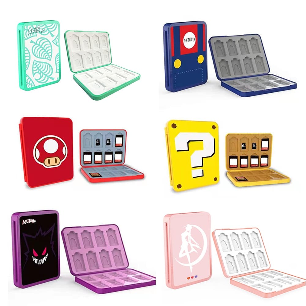 Nintendo Switch 16 in 1 Game Card and Micro SD Shockproof Magnetic Card ...