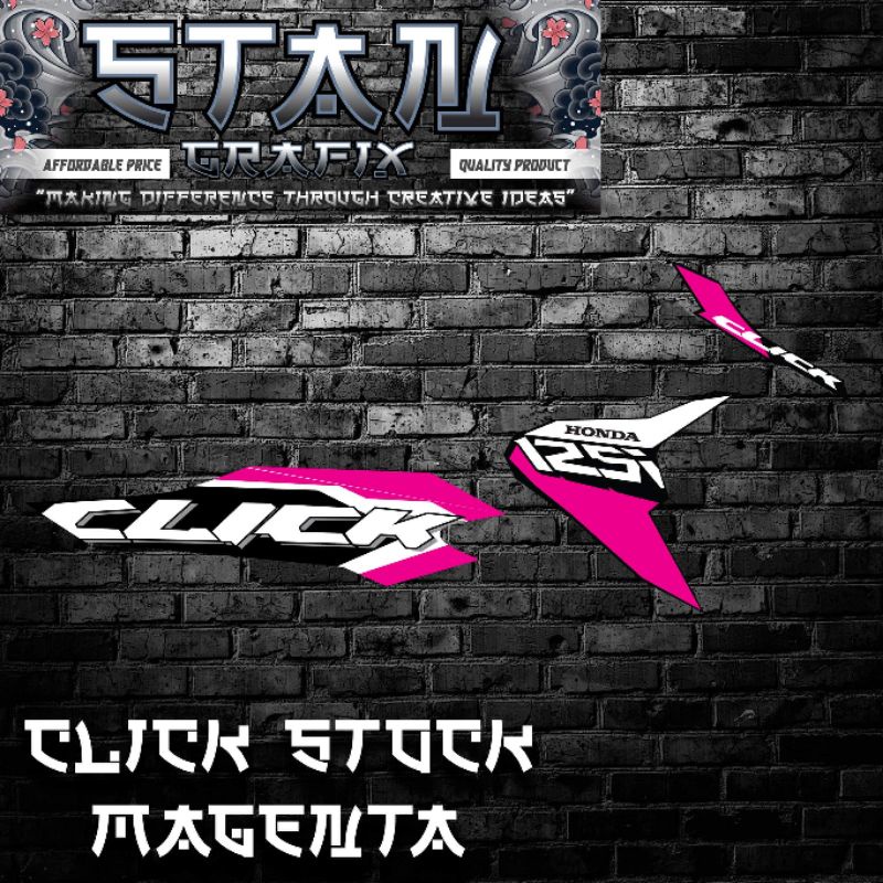 HONDA CLICK STOCK DECALS V1 | Shopee Philippines