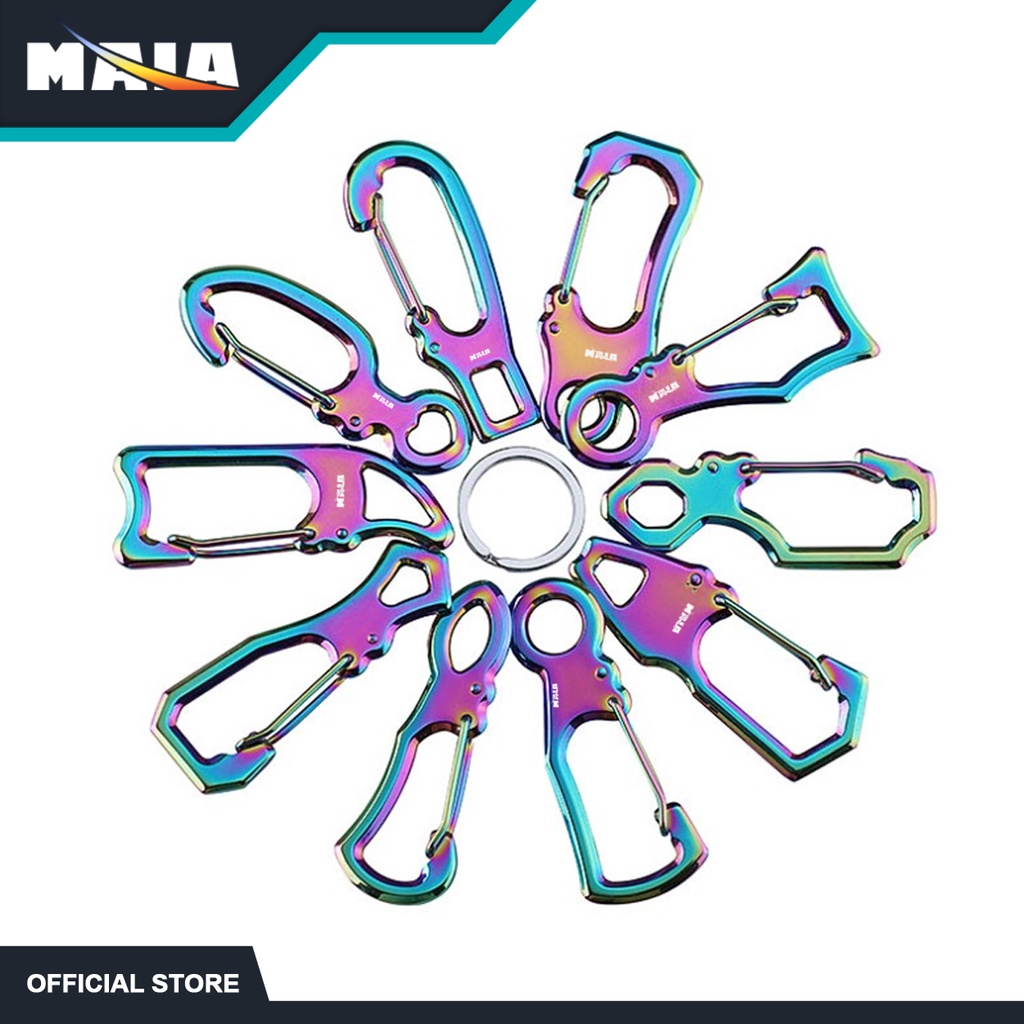 MAIA Stainless Steel Keychain Key Ring Color-plated Titanium ( 1 PIECE ...