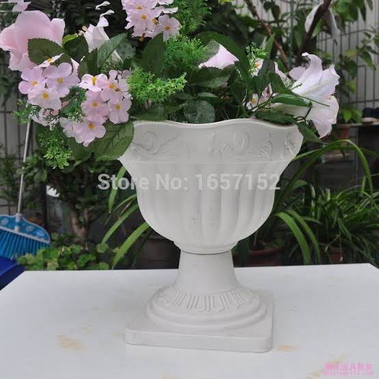 White Roman pot 2911 (18×20cm) | Shopee Philippines