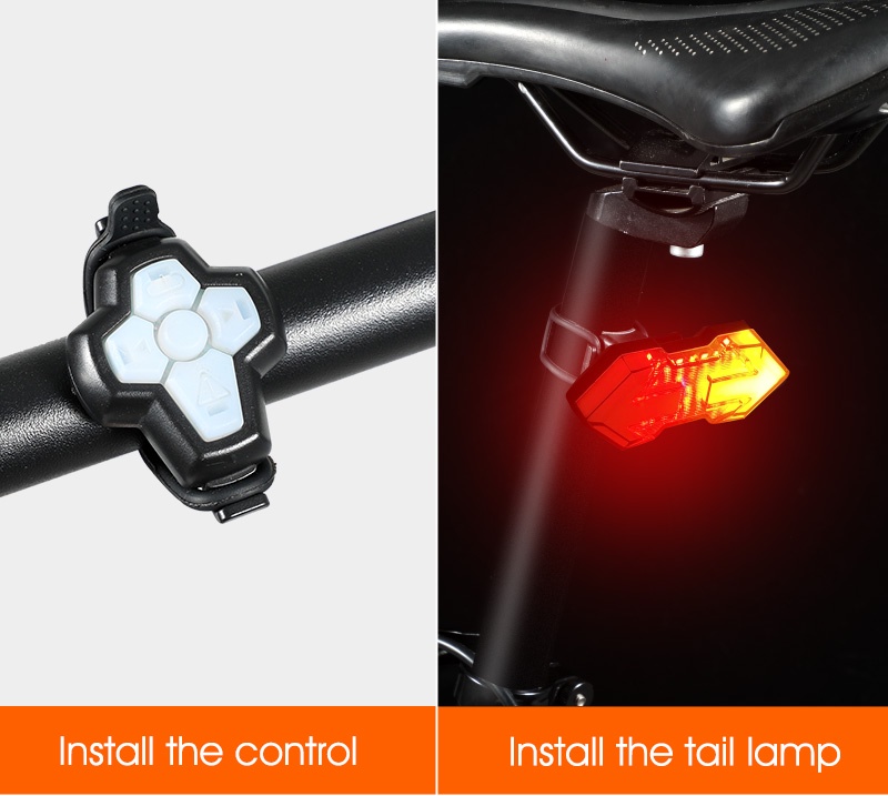【PH Delivery】WEST BIKING Bike Signal Light Wireless Remote Control ...