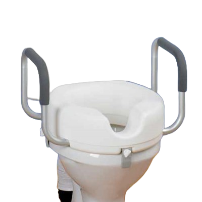 5" Raised Toilet Seat with Handles (heavy duty) Commode Booster Seat ...