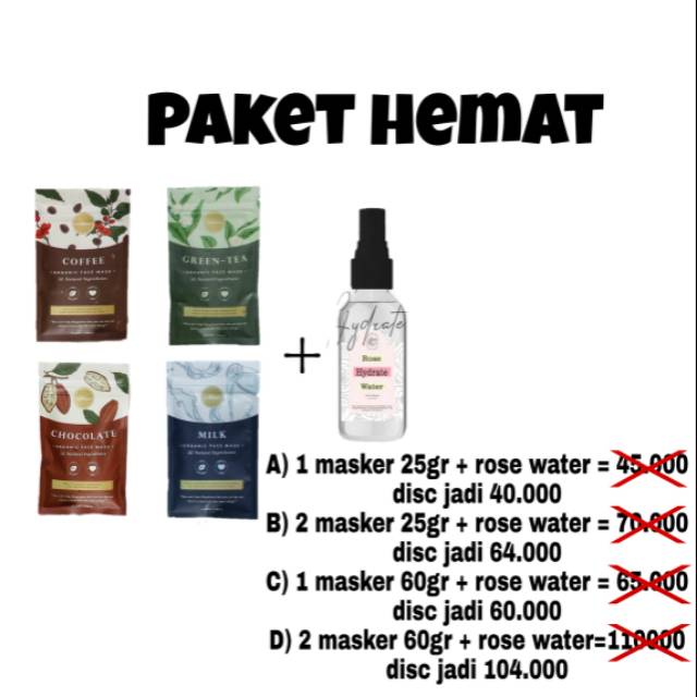 Crushlicious Organic Mask + Rose Water (PAHE A,B,C,D) | Shopee Philippines