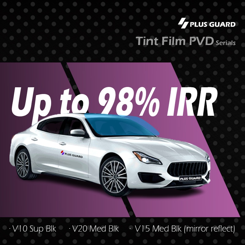 Black Chrome super heat reject tint film window film Privacy protect ...