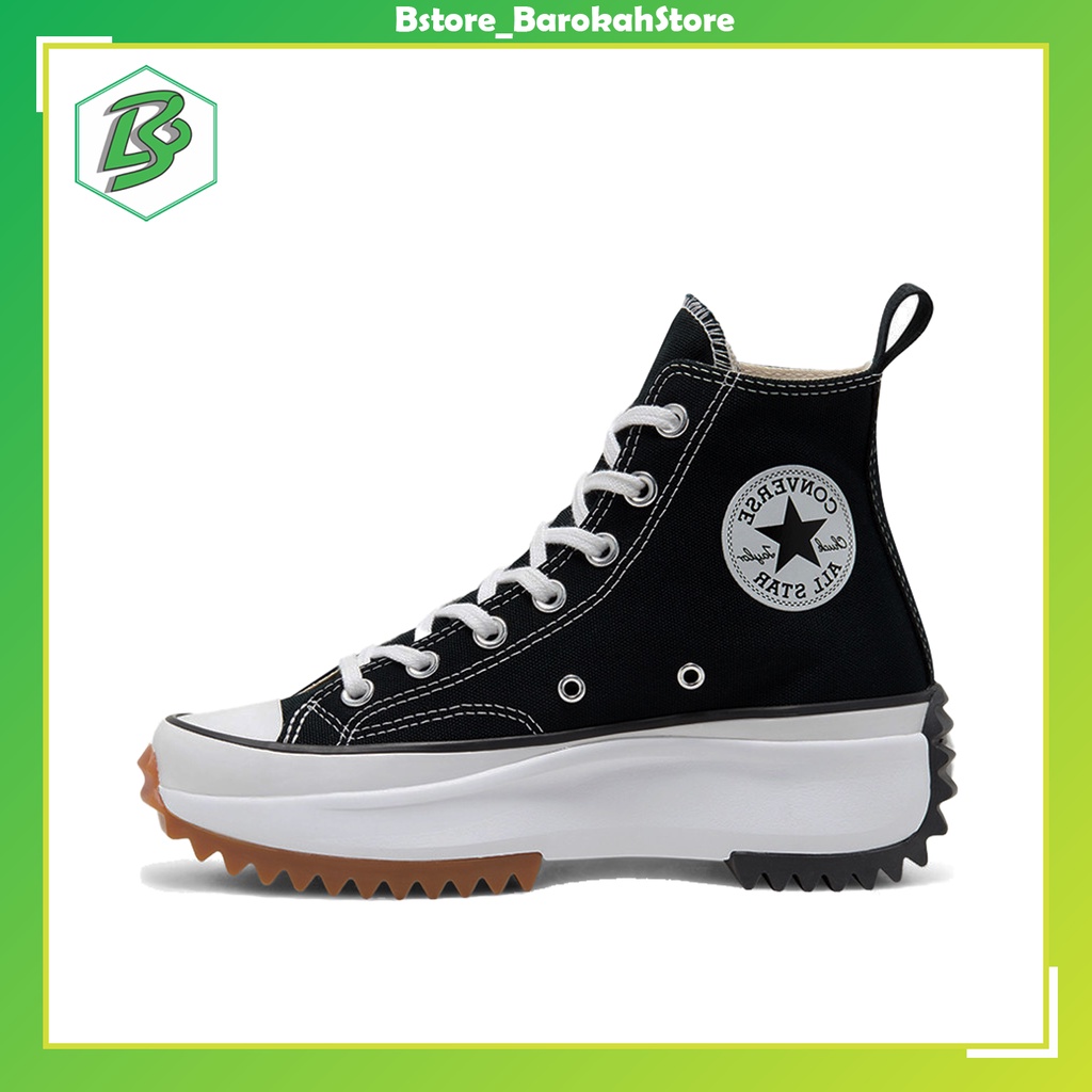 Converse Run Star Hike Luged High Black White | Shopee Philippines