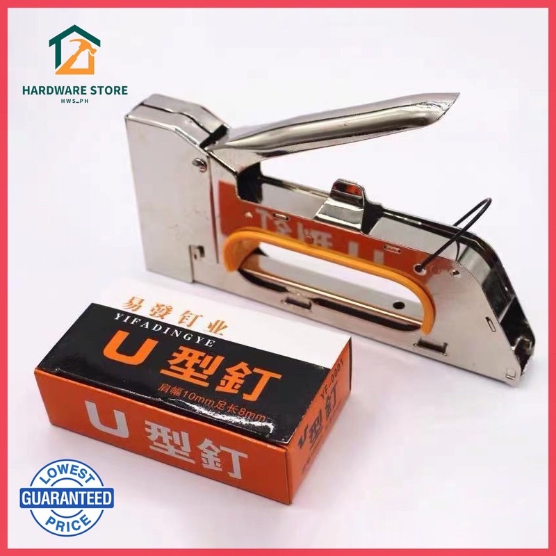 Gun Tacker Powerful Staple Gun R23-1008F with bala Staple wire 1008F ...