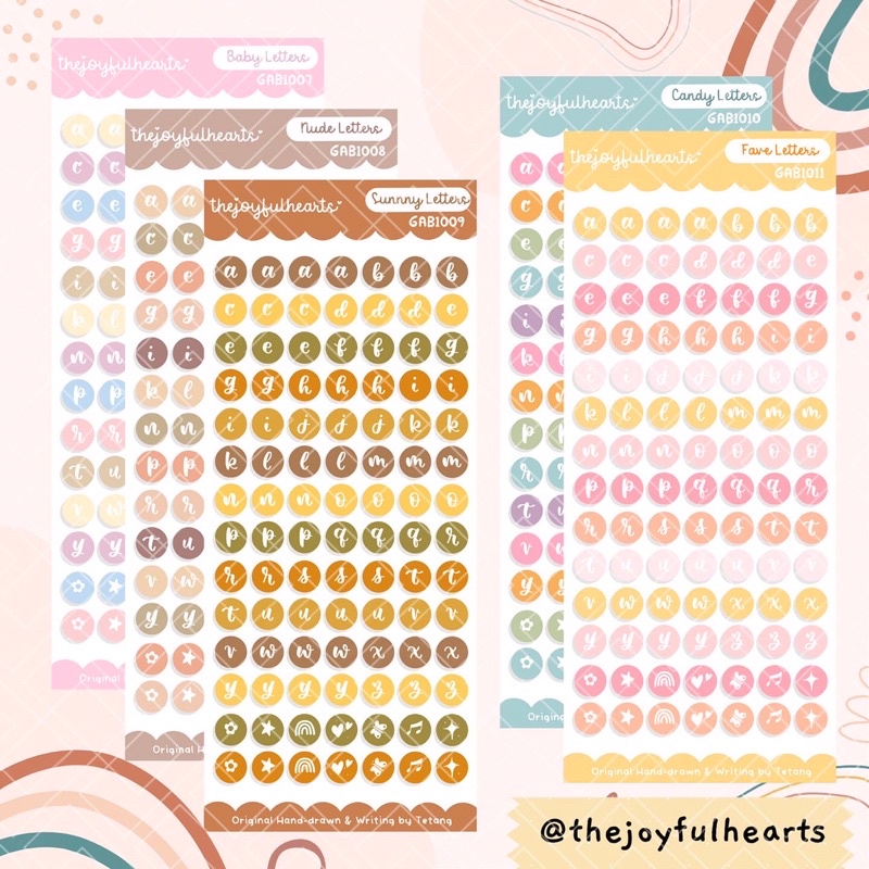 Bullet Journal Letters Sticker Sheet | Cozy Journaling Stickers ...
