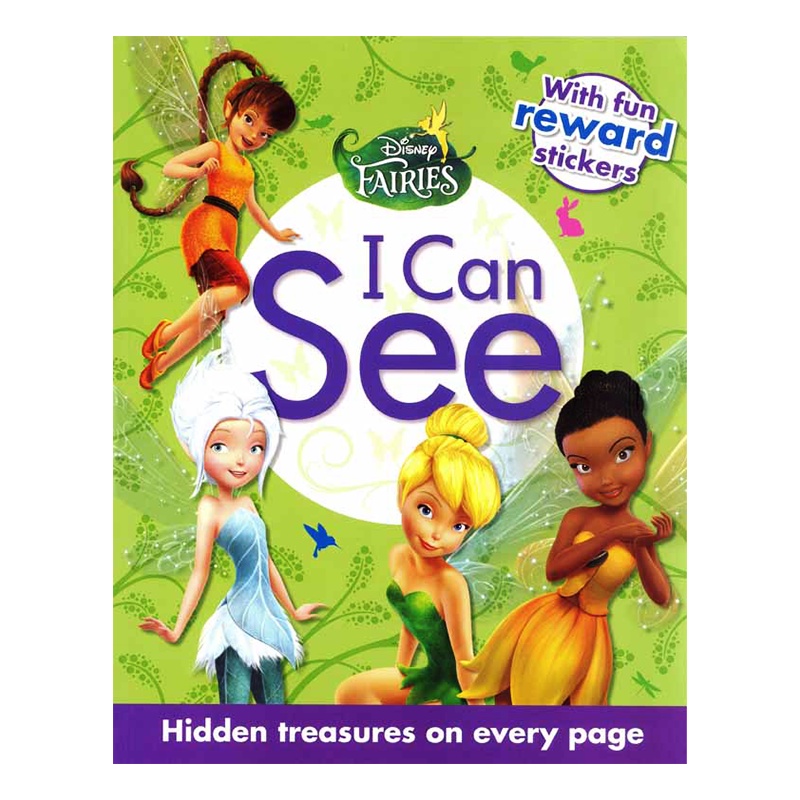 ACTIVITY BOOK DISNEY I CAN SEE - FAIRIES HIDDEN OBJECTS PUZZLES ...