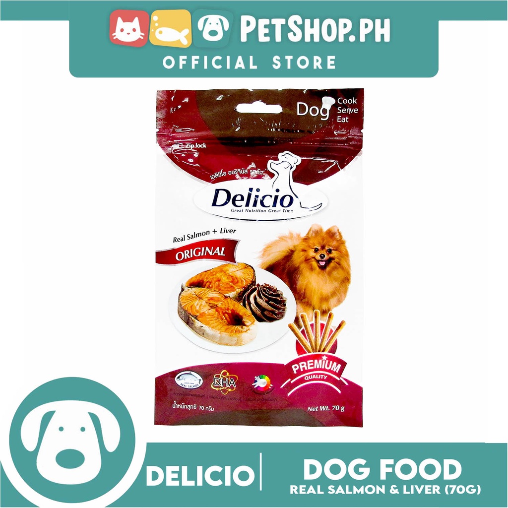 Delicio Original Great Nutrition Great Time 70g (Real Salmon + Liver ...