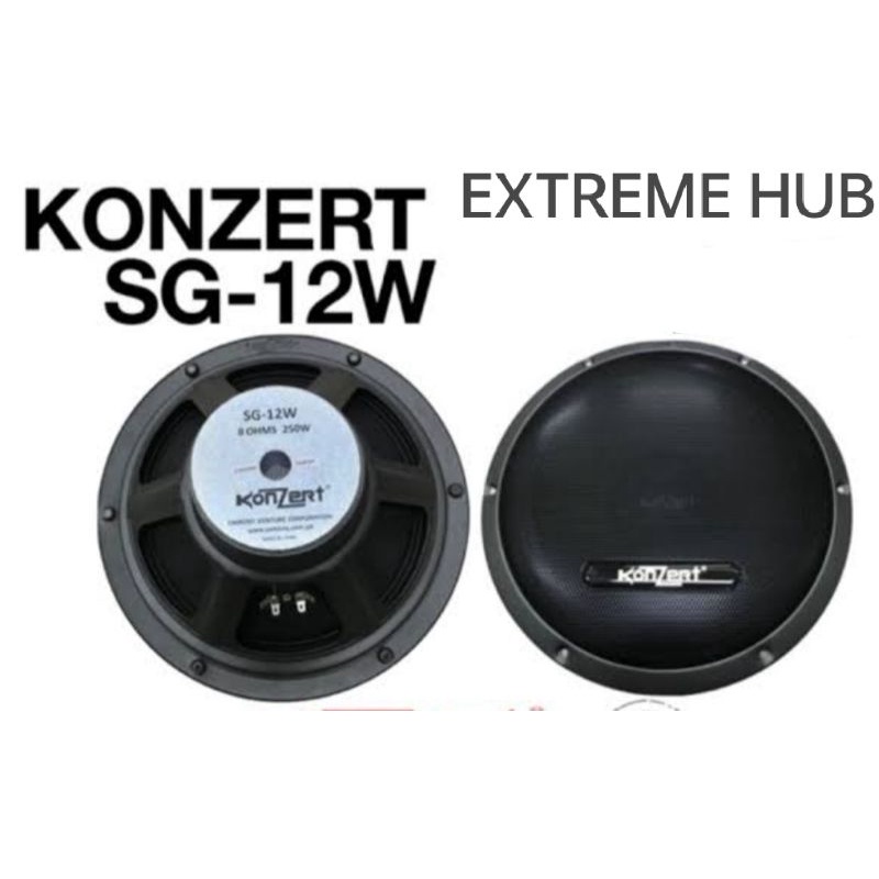 KONZERT SG-12W 12" PROFESSIONAL HI-FI WOOFER SPEAKER 250W | Shopee ...