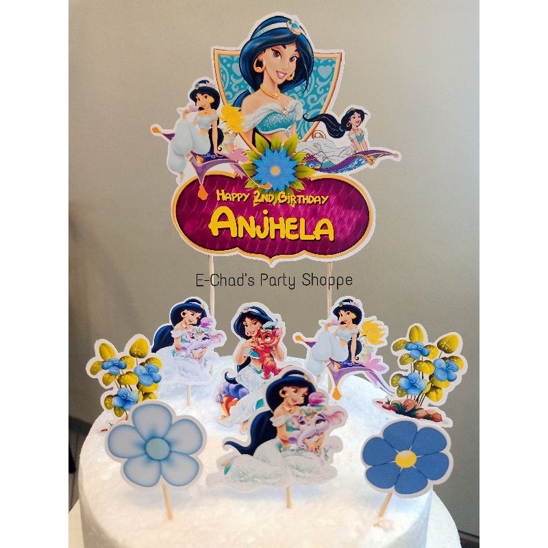 Princess Jasmin theme cake topper | Shopee Philippines