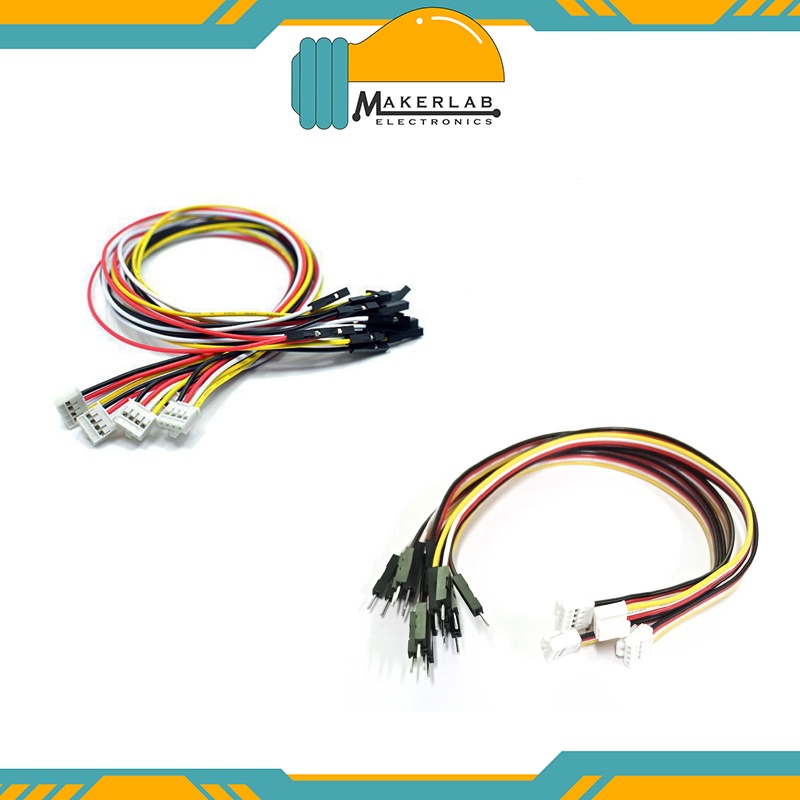 2pcs Grove 4-pin Male / Female Jumper to Grove 4 pin Conversion Cable ...