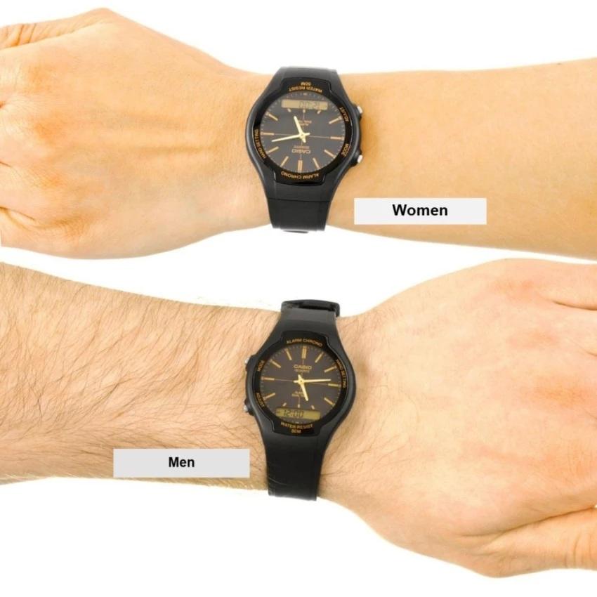 Casio AW-90H-9EVDF Digital Analog Rubber Strap Watch For Men | Shopee ...