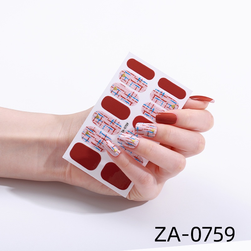 Nail sticker 3D checkerboard nail stickers sticker waterproof imitation ...