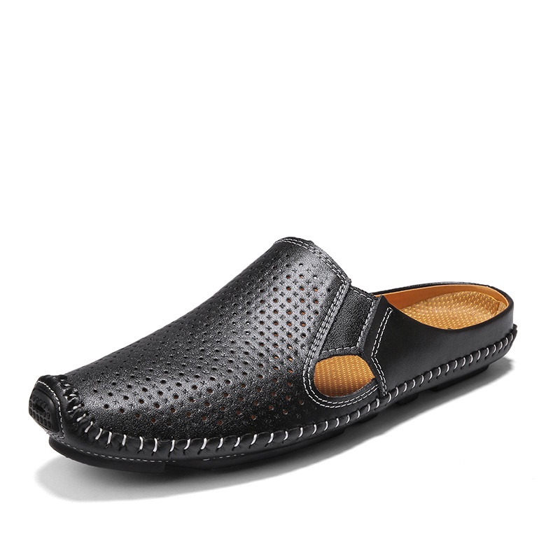 HC Men's Half Slipper Slip-On Slip-on Slip-On Mules | Shopee Philippines