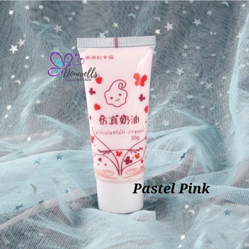 50g Fake Whipped Cream Simulation Glue DIY Phone Cream Glue Decoden ...