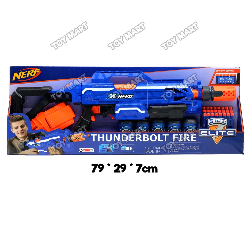 NF X Hero 30" Elite Blaster Thunderbolt Fire Rapid Strike Automatic ...