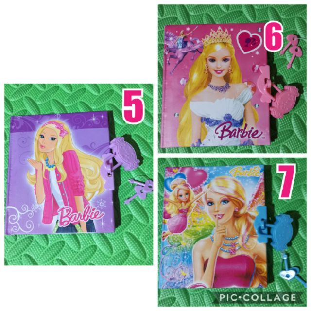 Barbie Handy Diary/Notebook with padlock & Key | Shopee Philippines