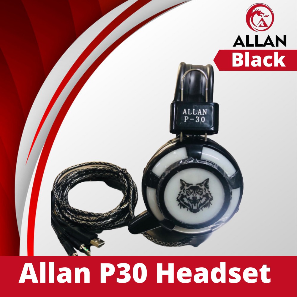 Allan Heavy Duty Gaming Headset P30 (BLACK) With Mic /Gaming RGB ...