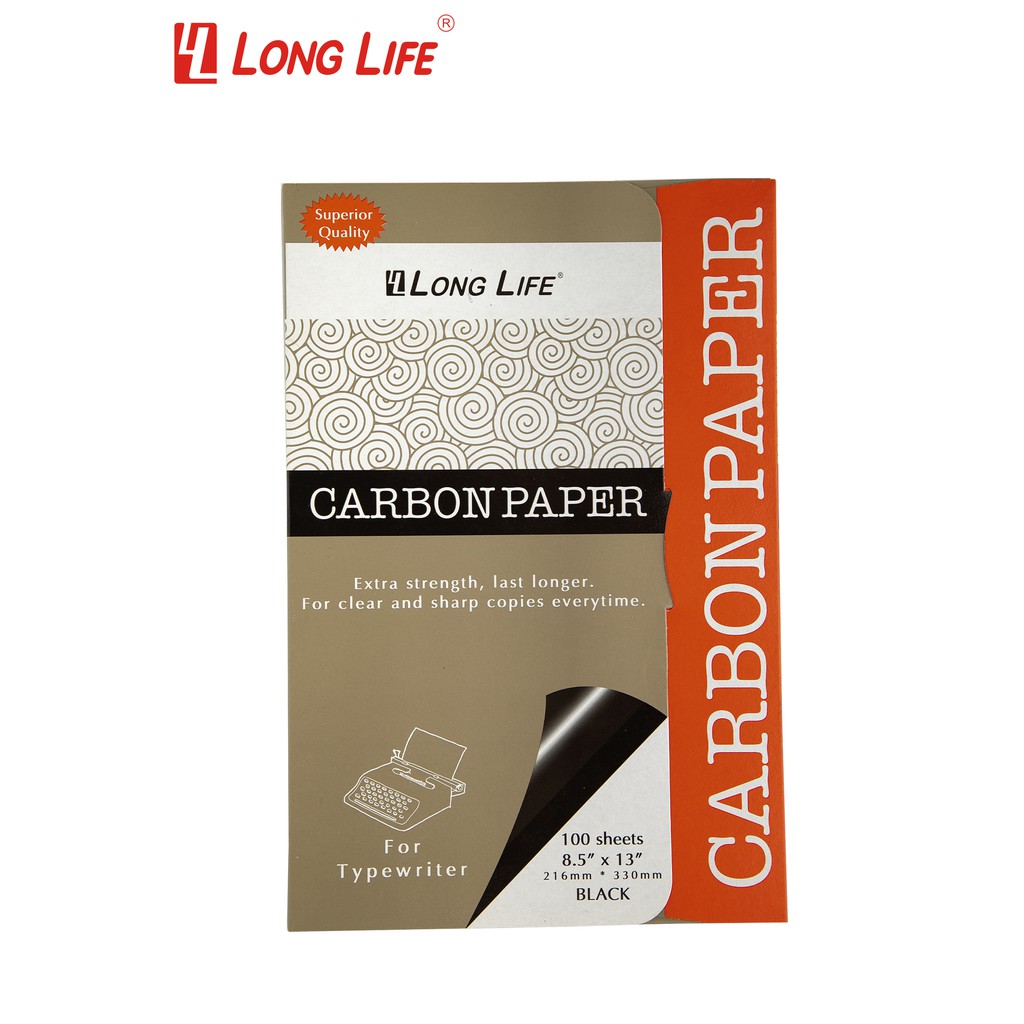Long Life Carbon Paper 8.5"x13" Black CP80 (100Sheets) | Shopee Philippines