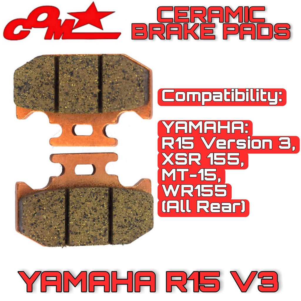 COMSTAR Ceramic Brake Pads Rear For Yamaha MT15, R15 Version 3 Rear ...