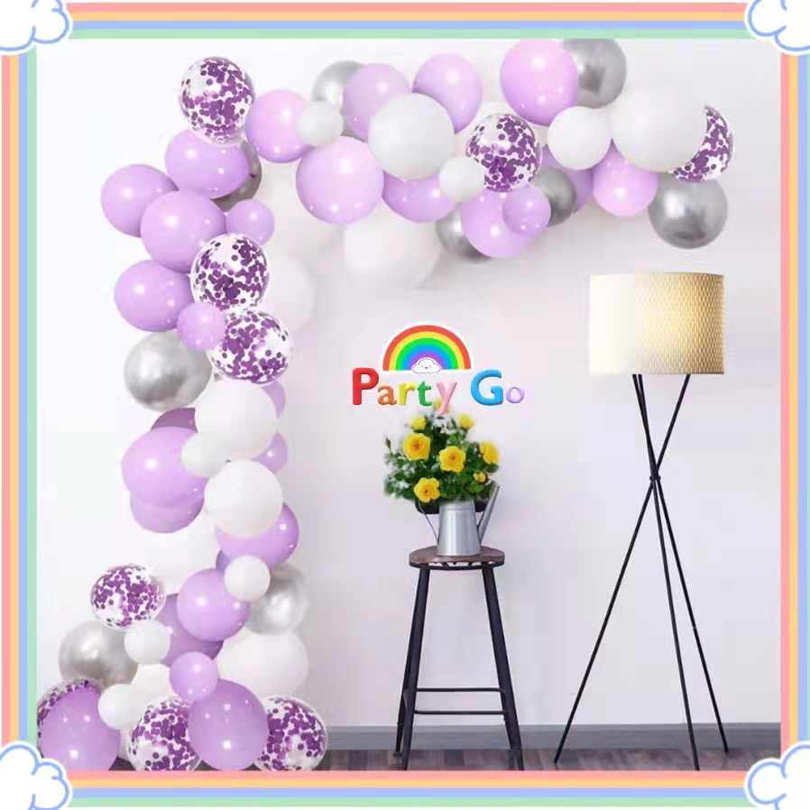violet balloons set Purple Balloons Birthday Set Anniversary Festive ...