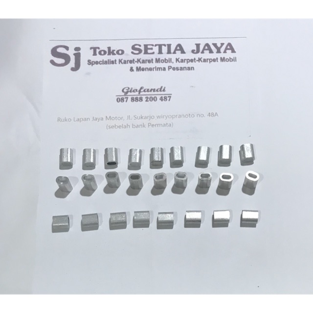 Crimp ferrule aluminum 4mm/ ferrol sling wire rope / sling wire clamp ...