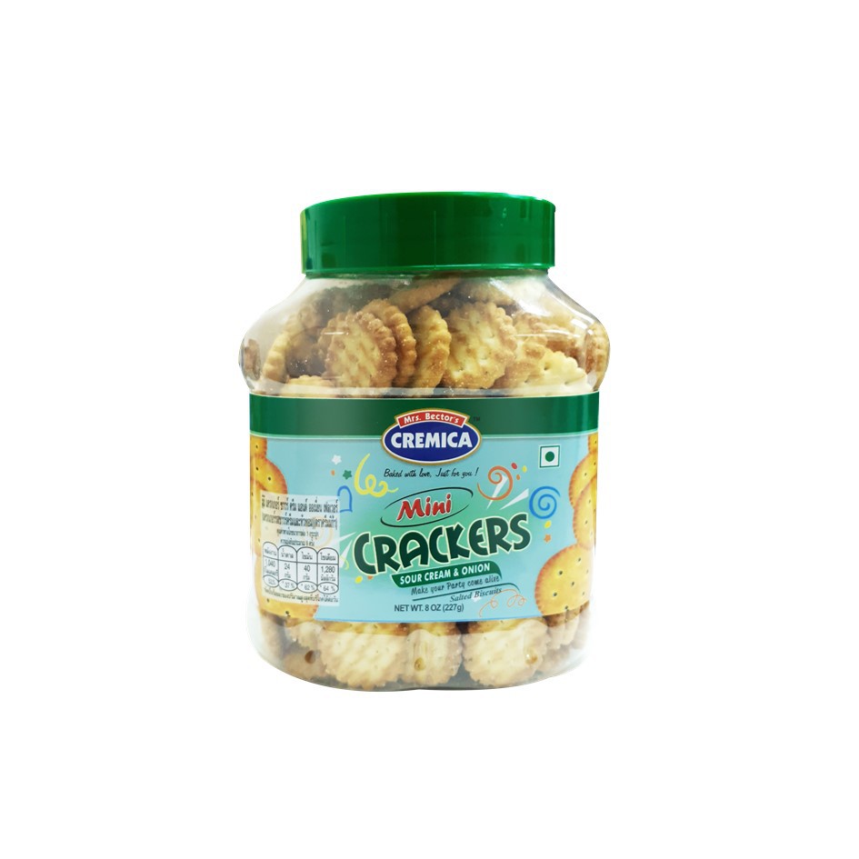 Mica Cream Mini Crackers Sour & Audian Flavour 227g/Cremica Onion ...