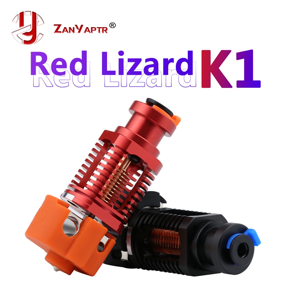 Red Lizard k1 V6 Hotend, Assembled Plated Copper Hot end for Voron 2.4 ...