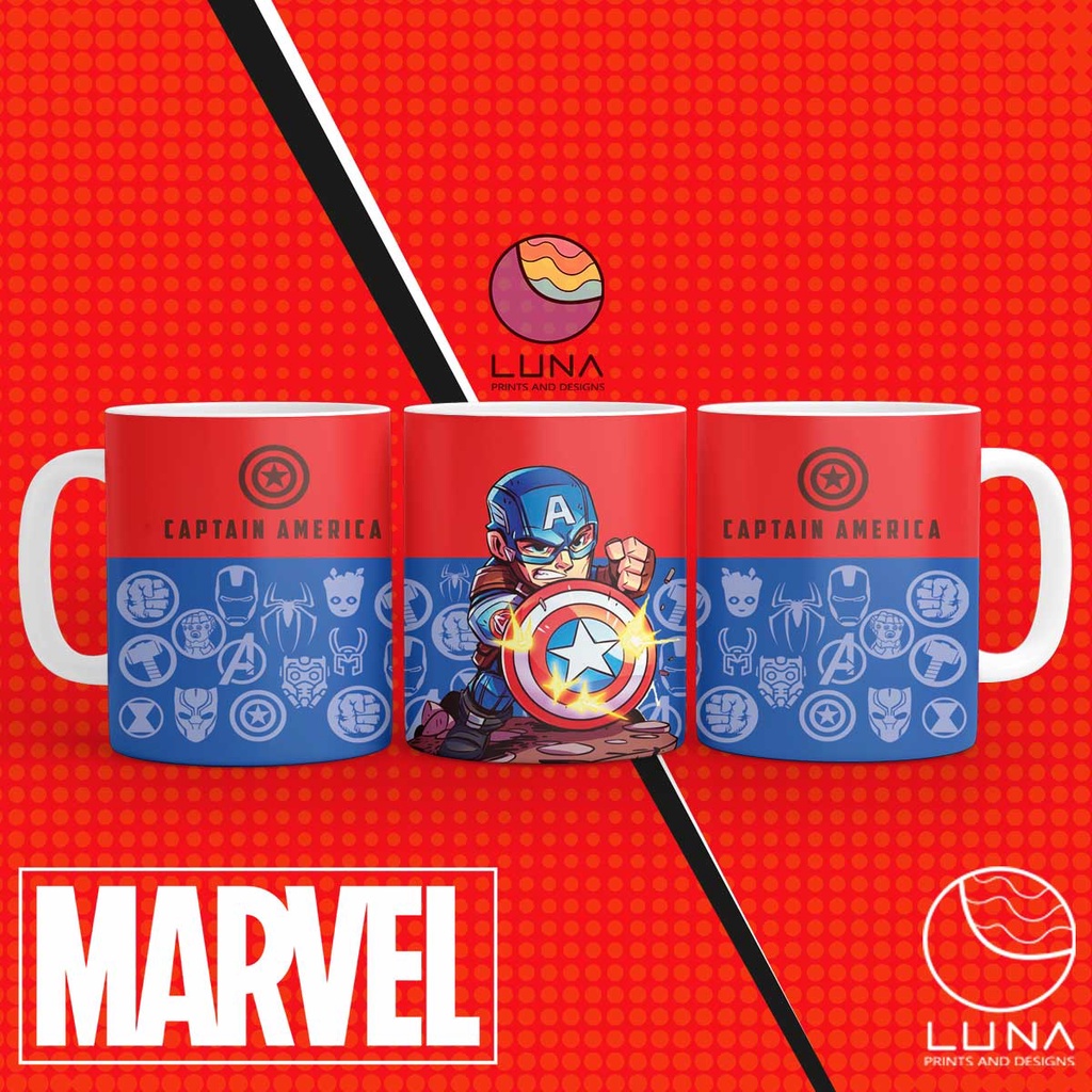 Marvel Comics - Avengers mug Collection (Black Panther Black widow ...