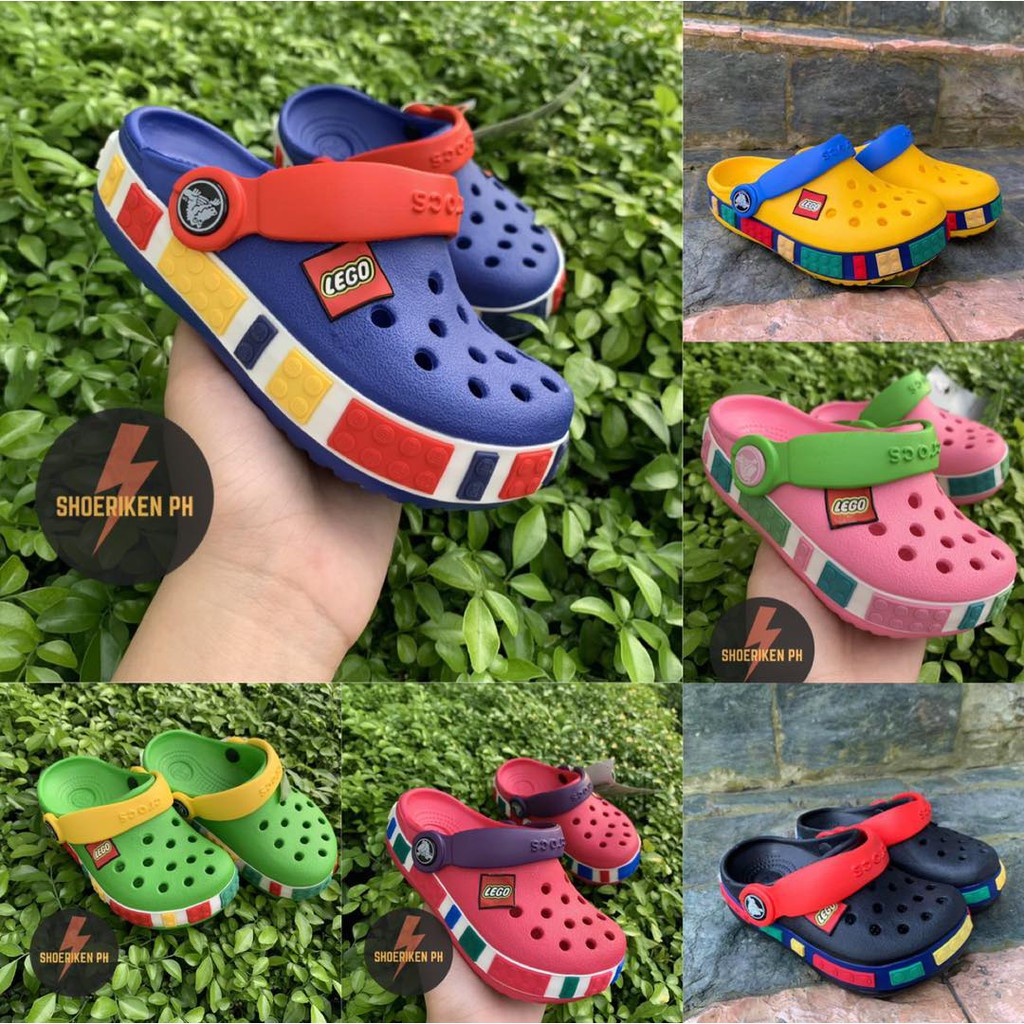 Crocs Lego Clogs Sandals for kids | Shopee Philippines