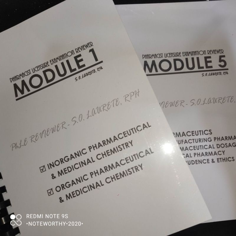 Pharmacy Licensure Examination Reviewer PhLE Module 1-6 | Shopee ...