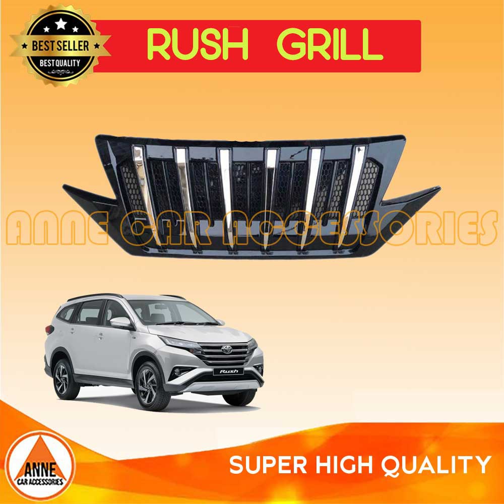 Glossy Black Car Front Grille for Toyota Rush Grill Guard 2018 - 2023 ...