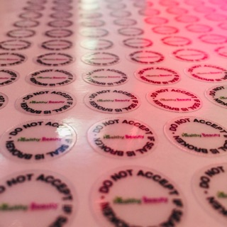 Transparent Round Seal / Sticker Seal /DO NOT ACCEPT IF SEAL IS BROKEN ...