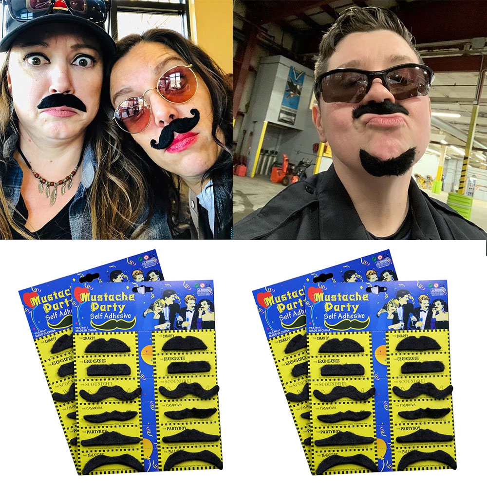 Halloween Cosplay Fake Mustache Funny Moustache Party Decor Costume ...