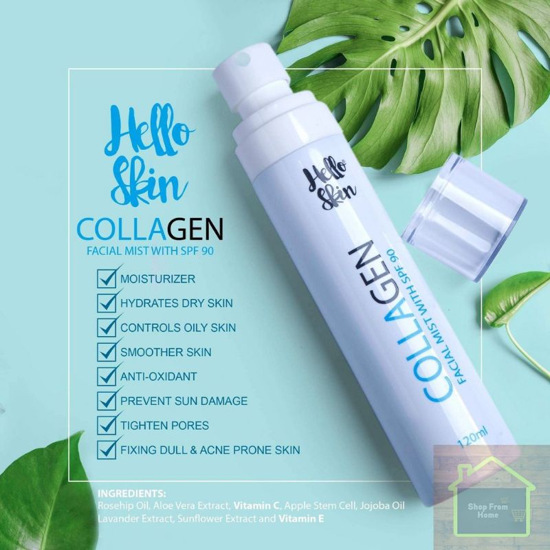 Hello Skin Collagen Facial Mist With Spf90 120ml | Shopee Philippines